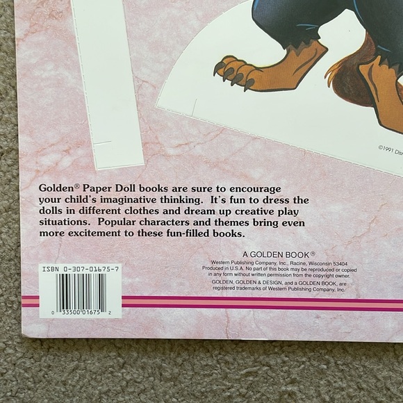 Disney & Golden Book | Other | Vintage 991 Golden Bookdisneys Beauty ...